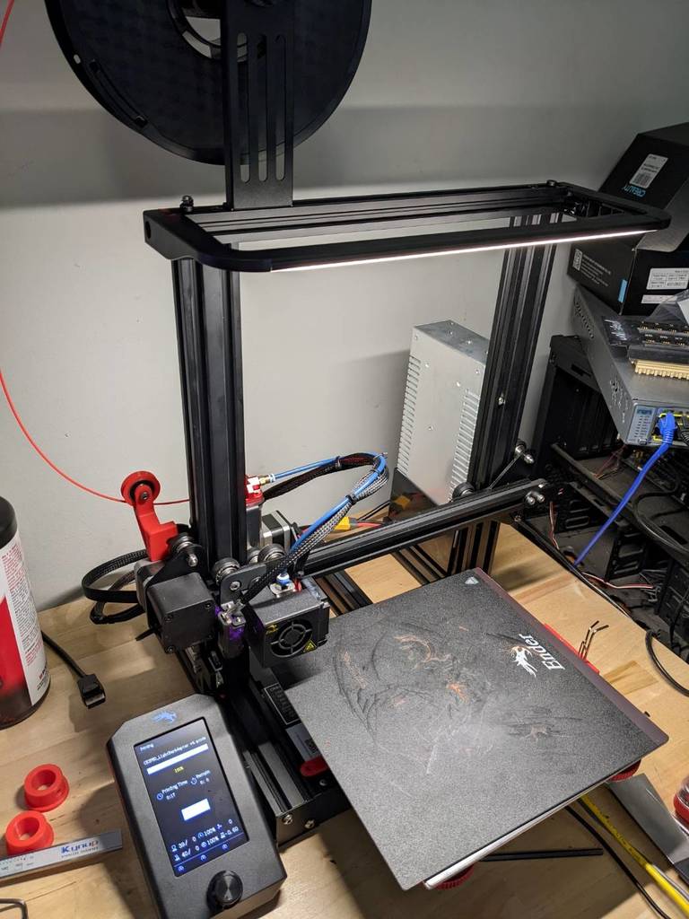 Ender-3 S1 Pro LED Light Bar Kit adapter by Beamsjr | Download free STL ...