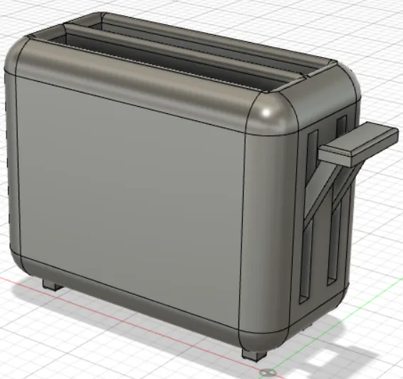 miniatuer toaster by Hobby printing | Download free STL model ...