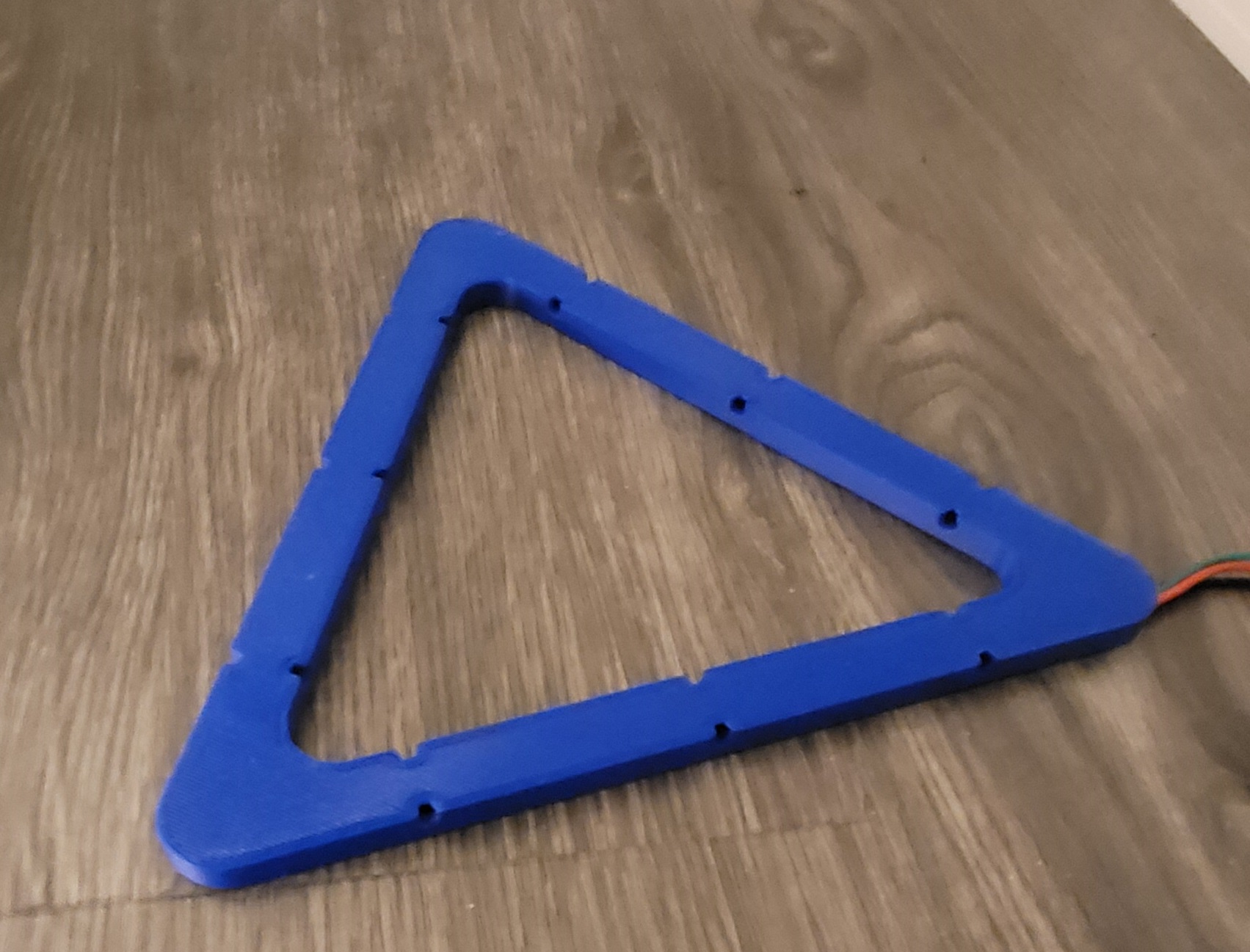 Triangle shaped Neopixel holder for Flsun v400 (Updated) by Lammenamm ...