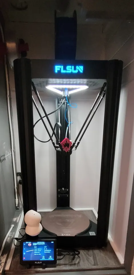 Triangle shaped Neopixel holder for Flsun v400 (Updated) by Lammenamm ...