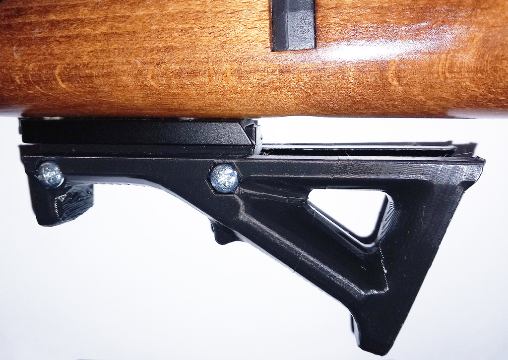 Make of Angled foregrip picatinny by CrabLeg | Download free STL model ...