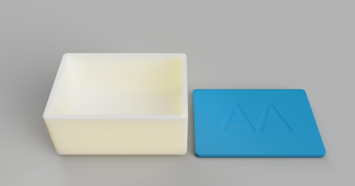 AA/AAA Battery Boxes with Magnetic Lid (Hold 10 Batteries) by Blaine ...