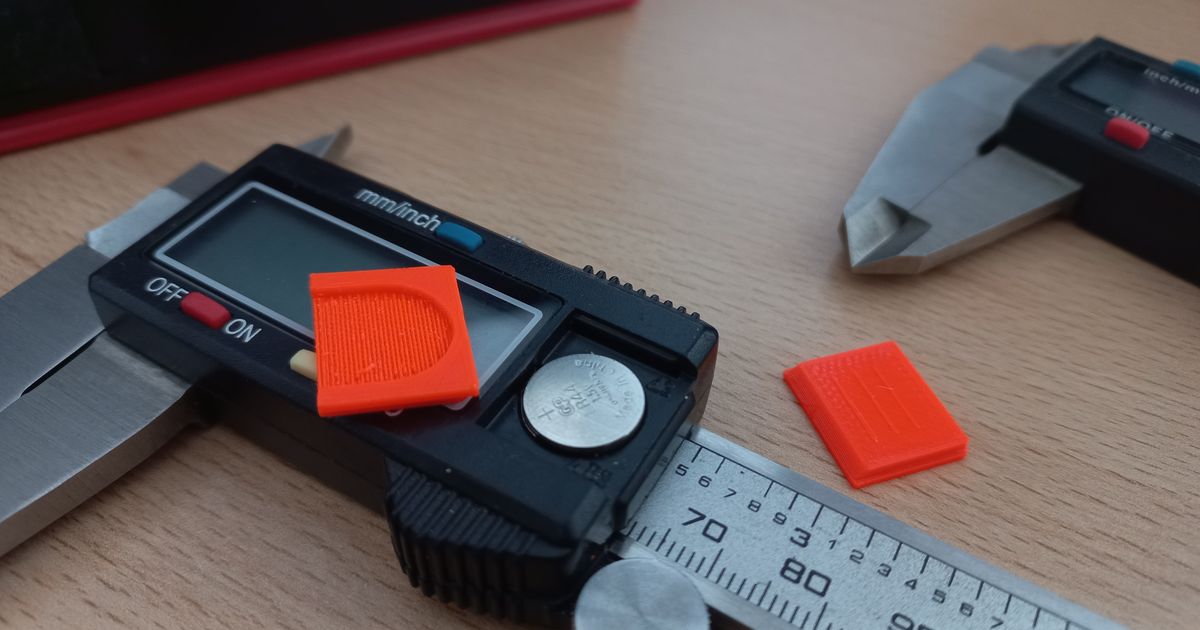 Battery cover for sliding scale (caliper) by ProcAutSol | Download free ...