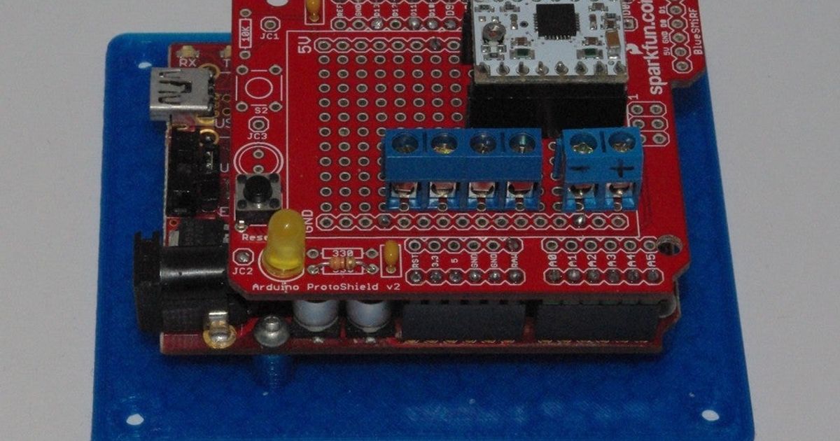 Mounting Plate For Arduino Unoduemilanovediecimila By Ctheroux Download Free Stl Model