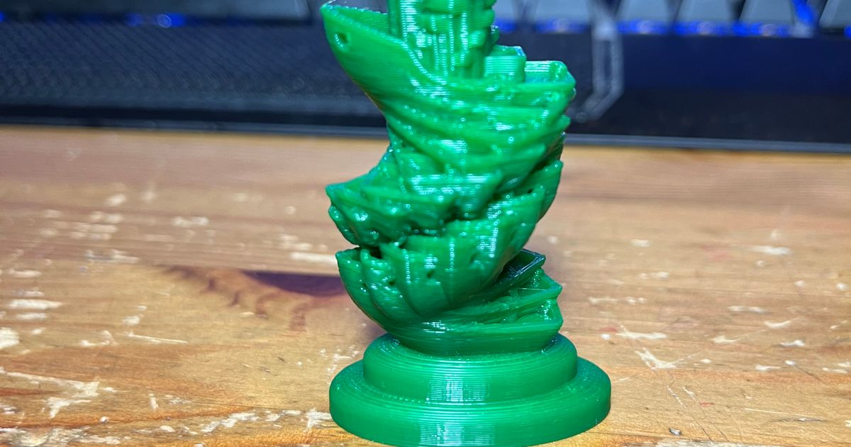 The Mini Benchy Twister Trophy by Spam Filter | Download free STL model ...