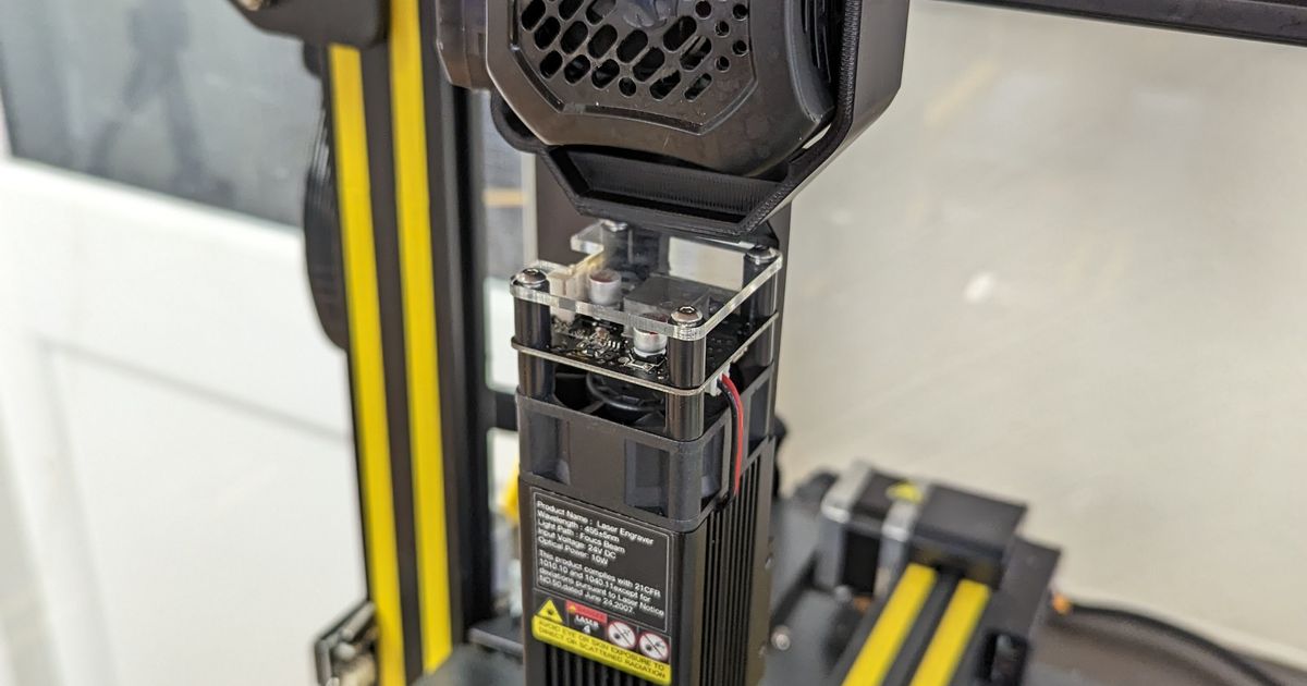 Ender 3 V2 - 10W Laser Mount by R2ZERO1 | Download free STL model ...