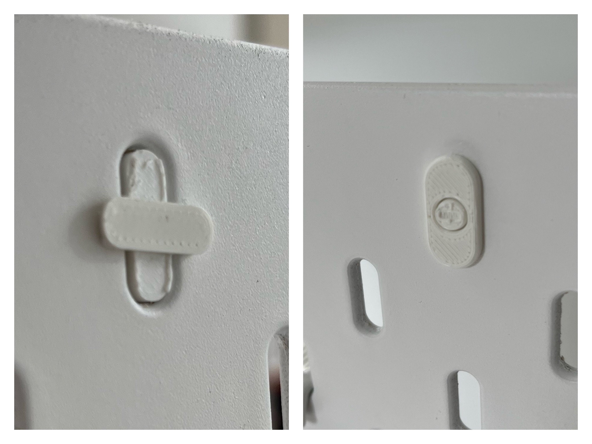 Print-In-Place locking mechanism for the original SKADIS Ikea board ...