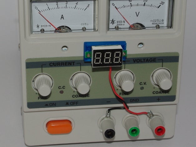 Voltmeter Support Plate by ctheroux | Download free STL model ...