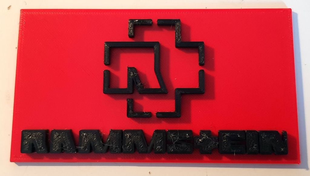 Rammstein Logo und Schriftzug (MMU) von Yezariael | Kostenloses STL ...