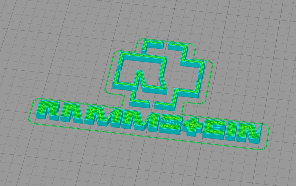 Rammstein Logo und Schriftzug (MMU) by Yezariael | Download free STL ...