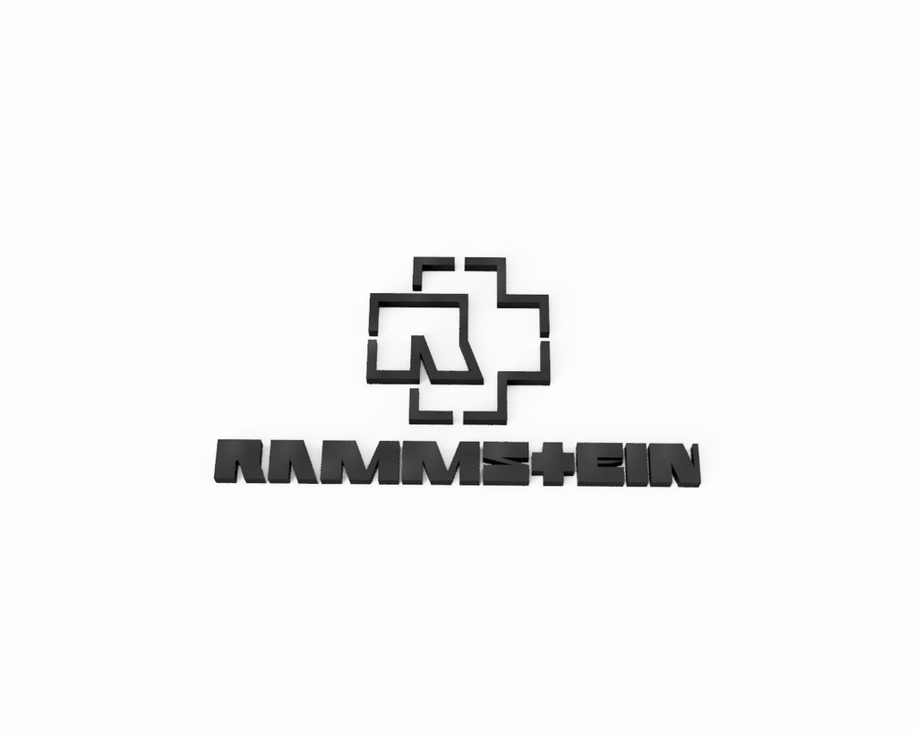 Rammstein Logo und Schriftzug (MMU) by Yezariael | Download free STL ...