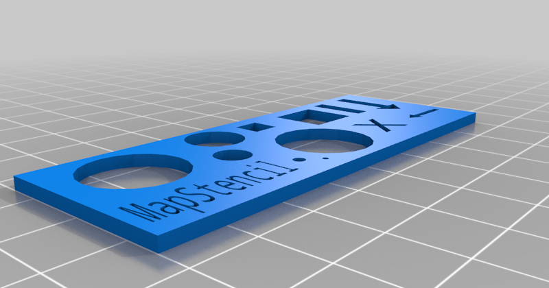 MapStencil (Map Stencil Template) by 3D Print Swen | Download free STL ...