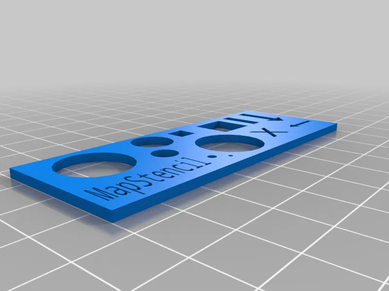 MapStencil (Map Stencil Template) by 3D Print Swen | Download free STL ...
