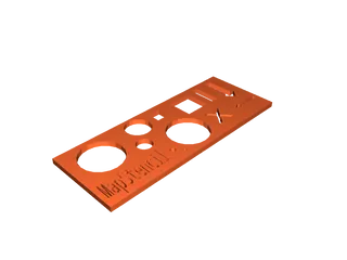MapStencil (Map Stencil Template) by 3D Print Swen | Download free STL ...
