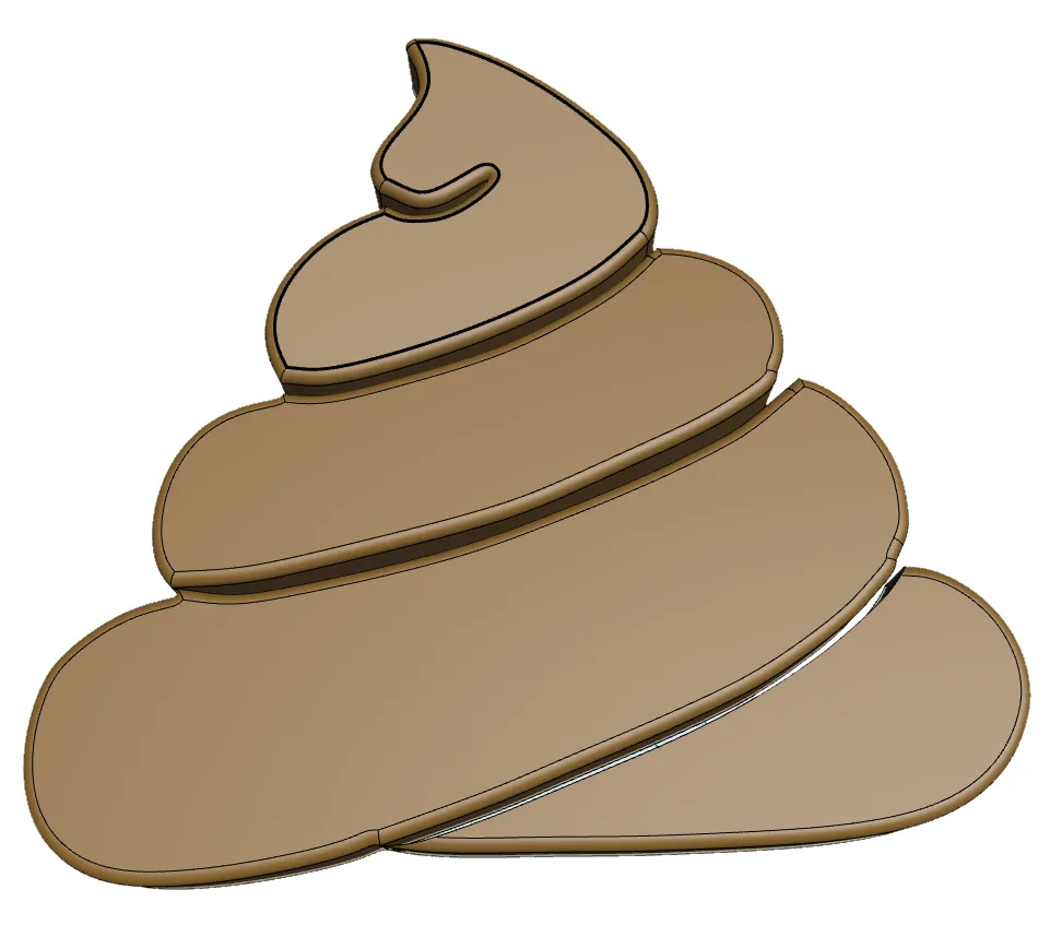 Poop 3D by Klagar | Download free STL model | Printables.com