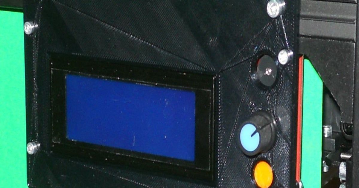 Reprap Discount LCD Holder for 2020 extrusion by ctheroux | Download ...