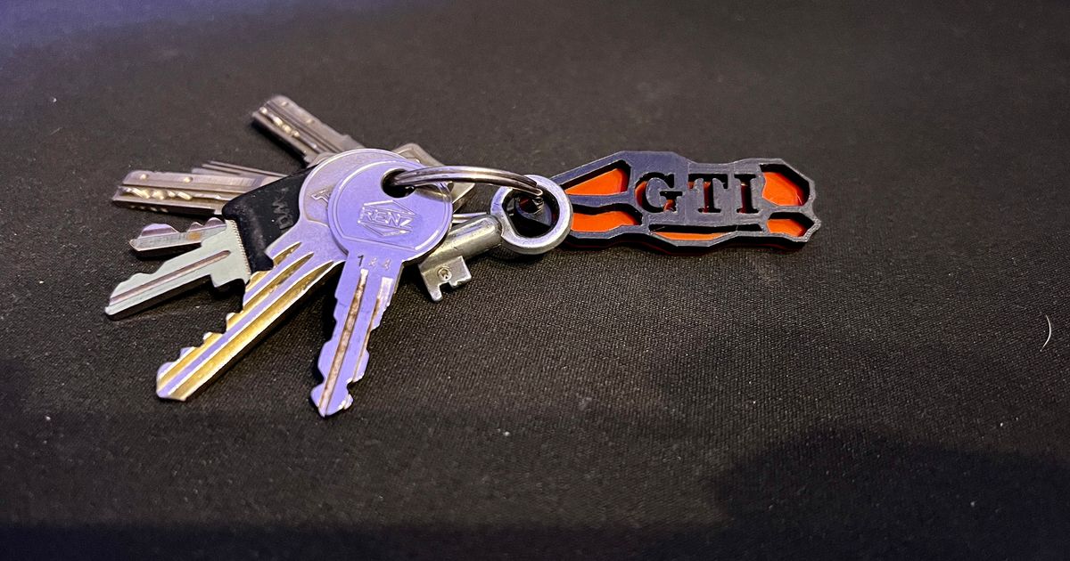 GTI keychain by Sn0tch | Download free STL model | Printables.com