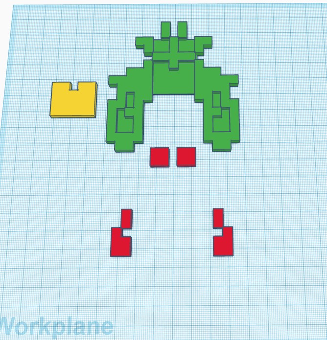 8-bit Galaga inspired bug by Marcus Padia | Download free STL model ...