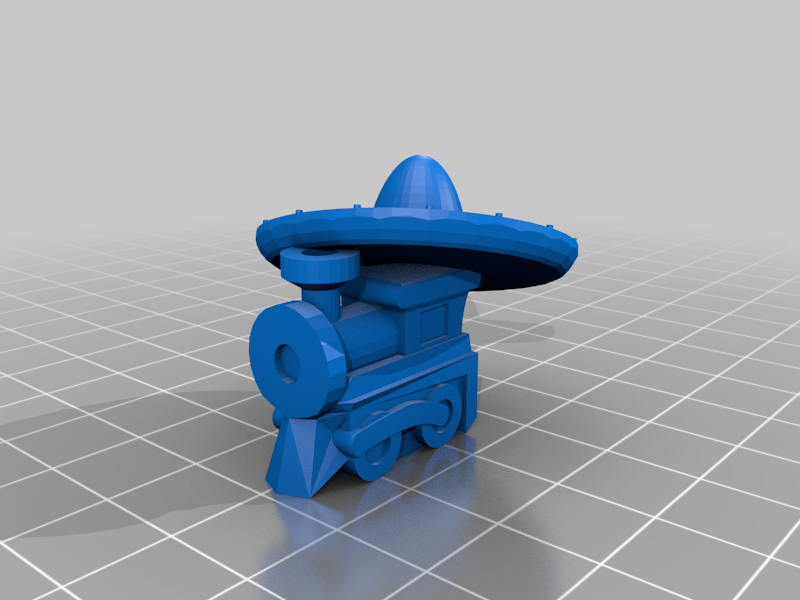 Mexican Train with Sombrero by Benjamin Morris | Download free STL ...