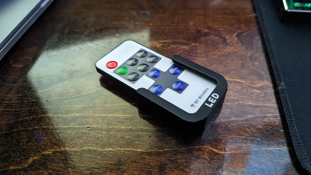 LED Remote holder by Pyrex | Download free STL model | Printables.com