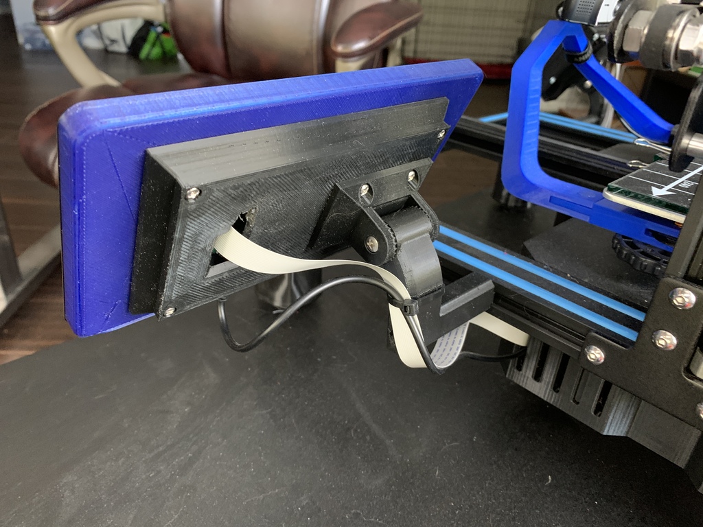 Raspberry Pi 7" Touchscreen Mount by Raptor King | Download free STL ...