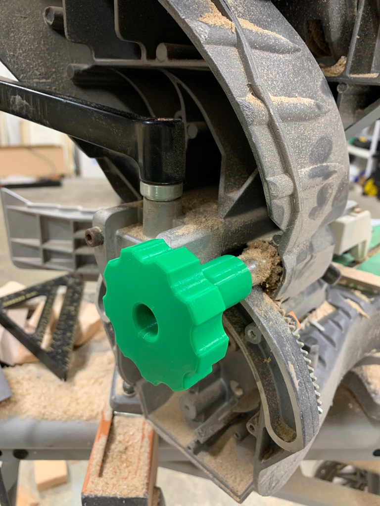 Hitachi Miter Saw Hand Knob by Raptor King | Download free STL model ...