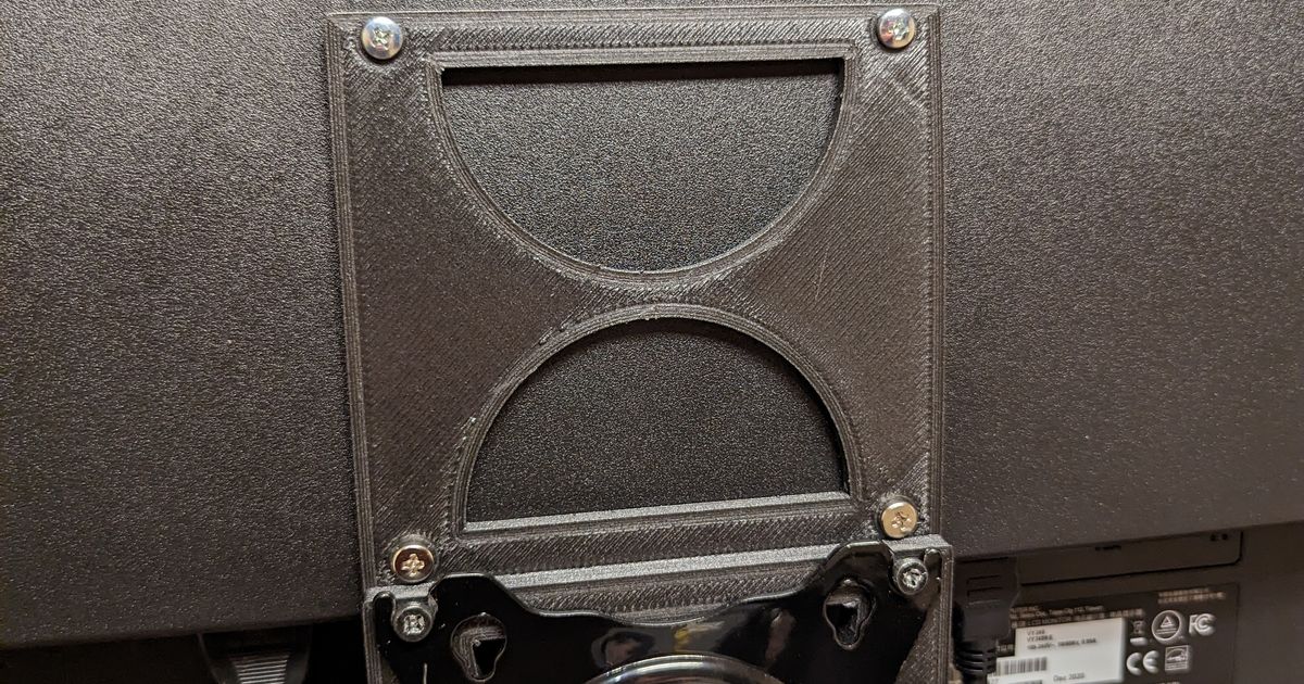 VESA Display Mount Extender/Riser Bracket by Tabp0le | Download free ...