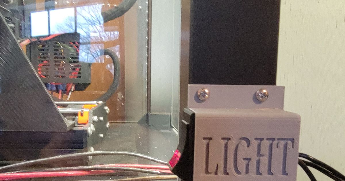 24v Rocker Switch mount by CP3 | Download free STL model | Printables.com