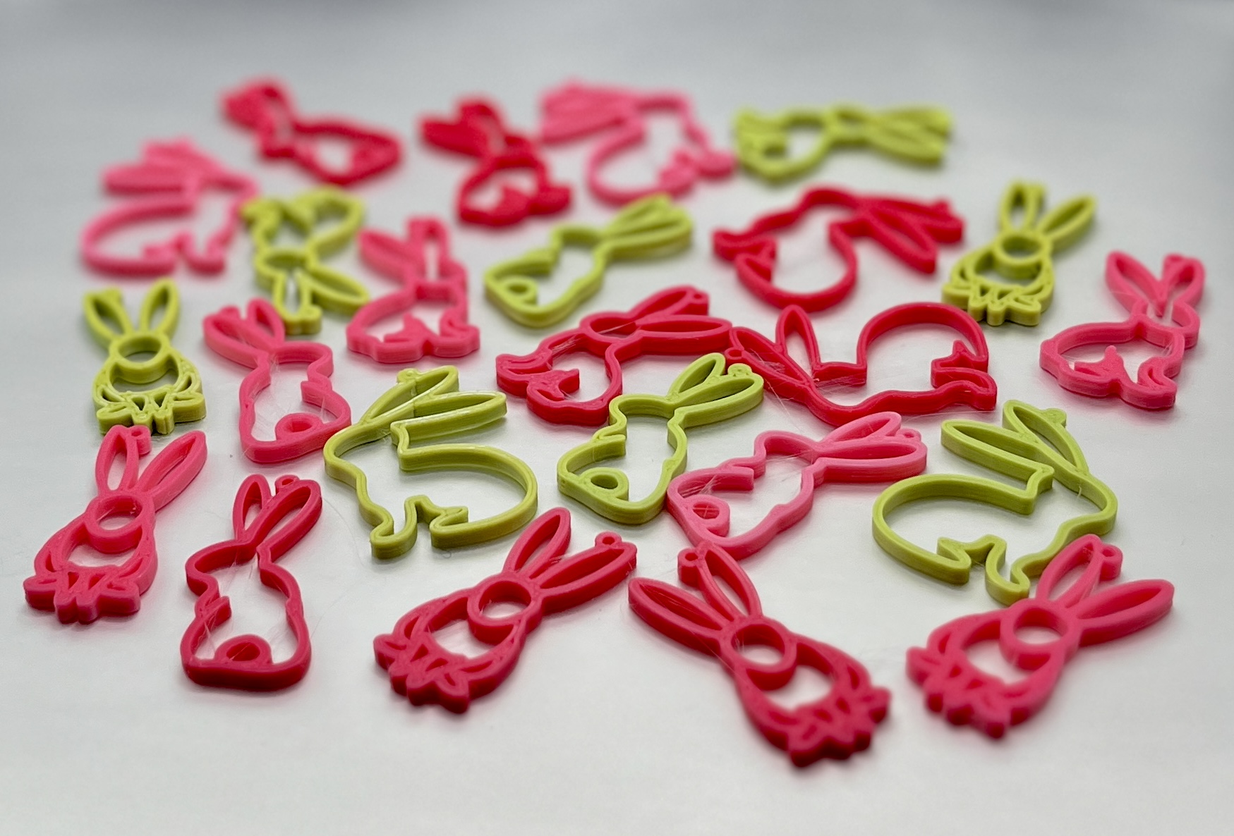 Rabbit Bunny Easter Earring Set by Rawlus | Download free STL model ...