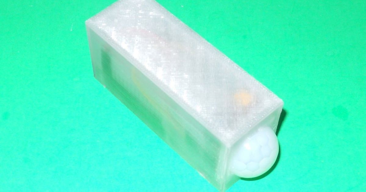ESP8266 Motion Sensor Case by ctheroux | Download free STL model ...