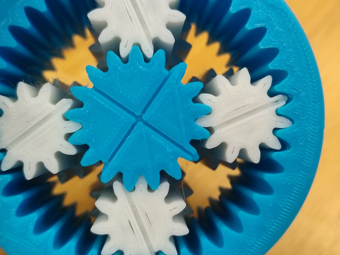 Compound planetary gearbox 11.4:1 by zion | Download free STL model ...