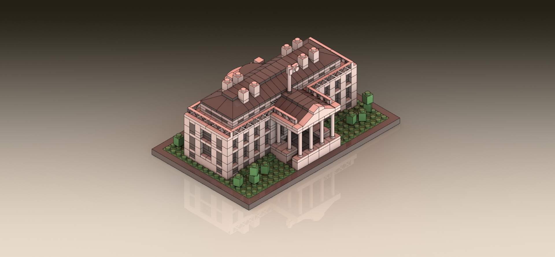 Lego White House by JpValle | Download free STL model | Printables.com