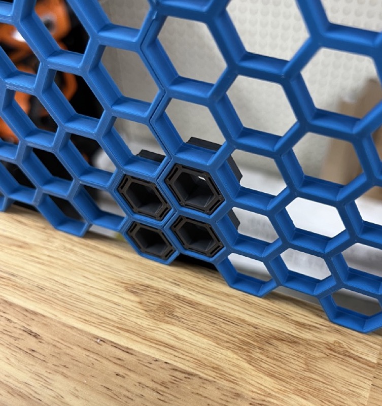 Honeycomb wall edge back support by Brett Park | Download free STL ...