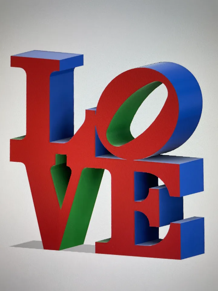 LOVE Letters Statue (Love Squared) by Rithm3D | Download free STL model ...