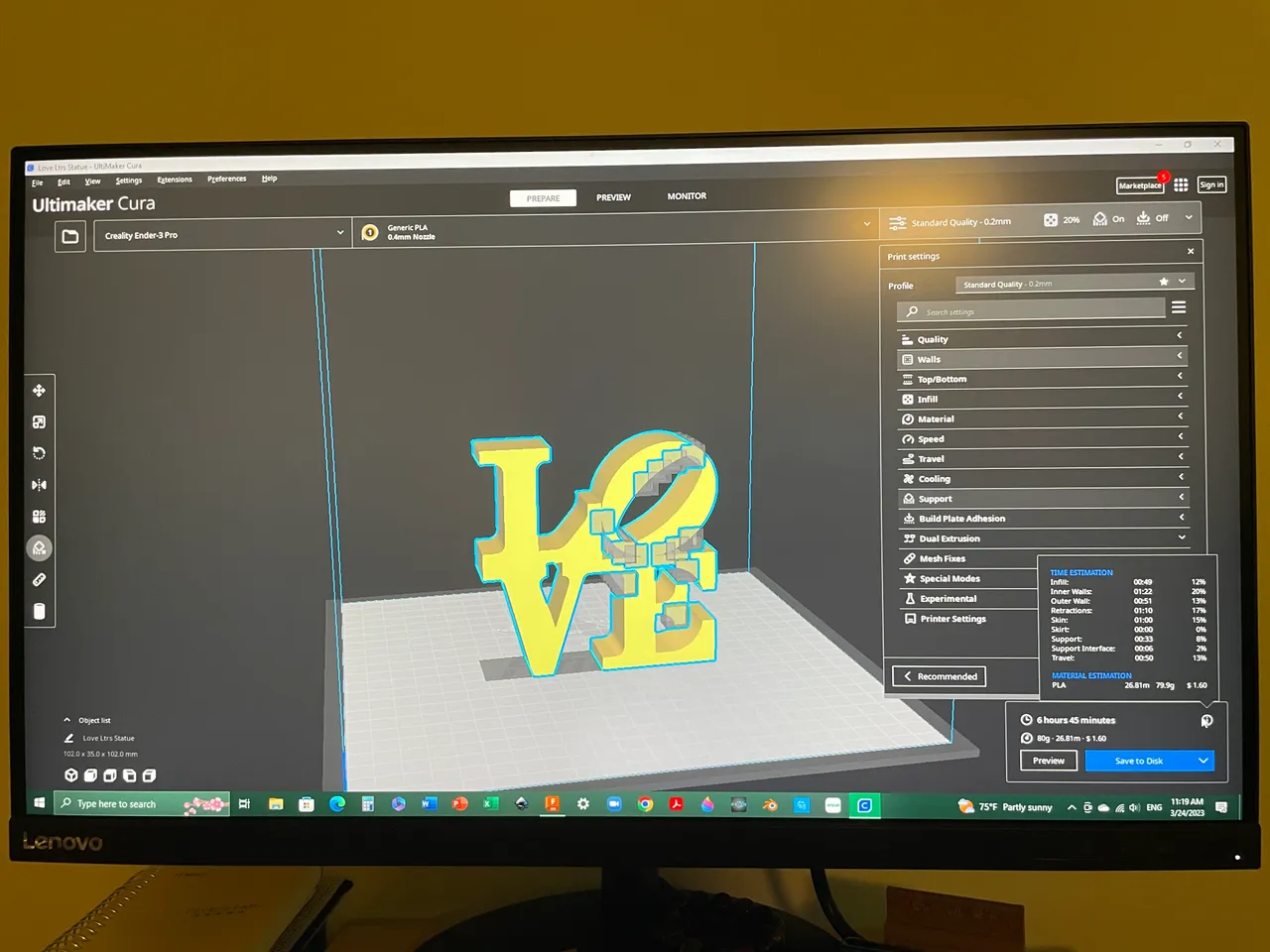LOVE Letters Statue (Love Squared) by Rithm3D | Download free STL model ...