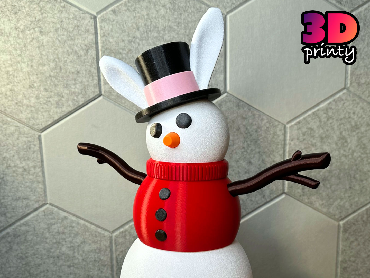 Giant Snowman - Easter Edition by 3D Printy | Download free STL model | Printables.com