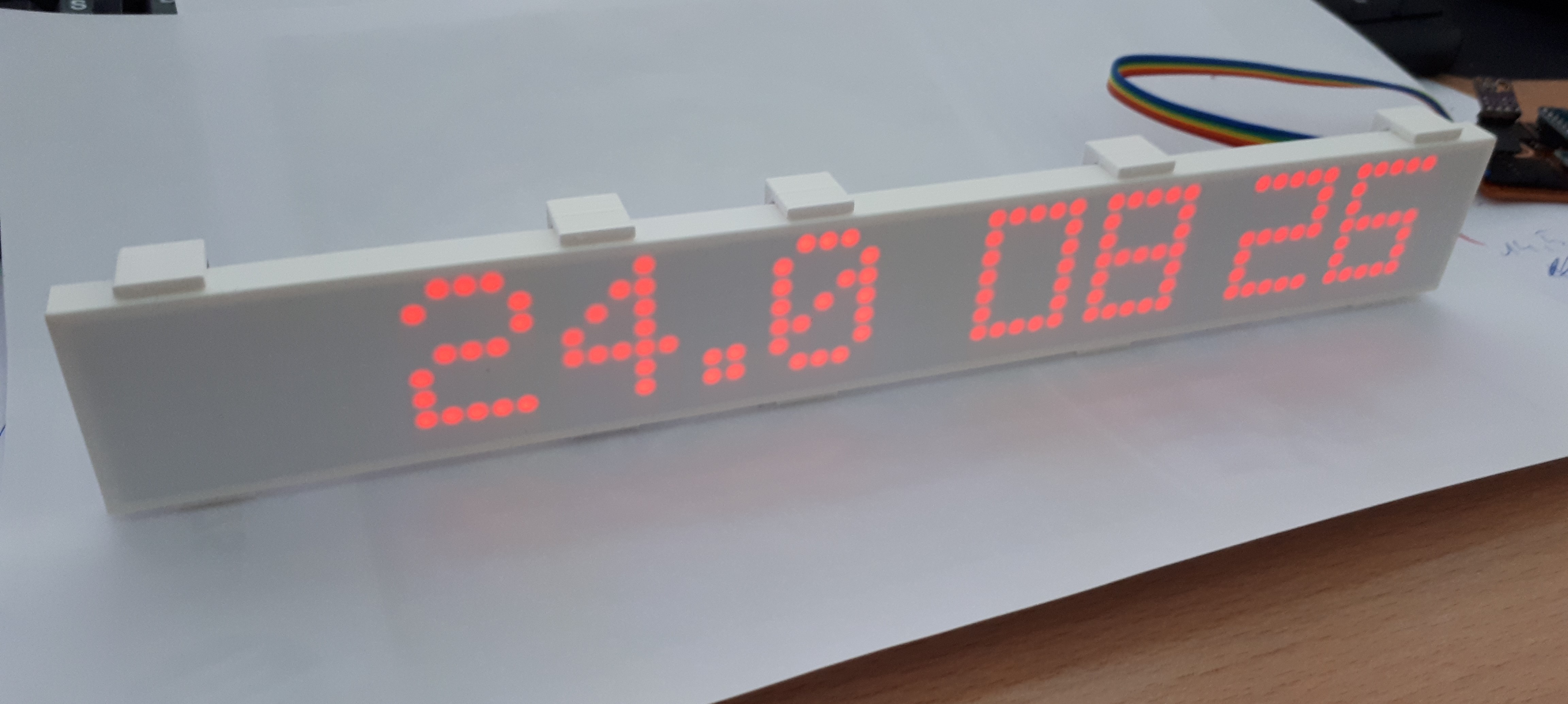 Dot matrix display Clock frame with shader by ProcAutSol | Download ...