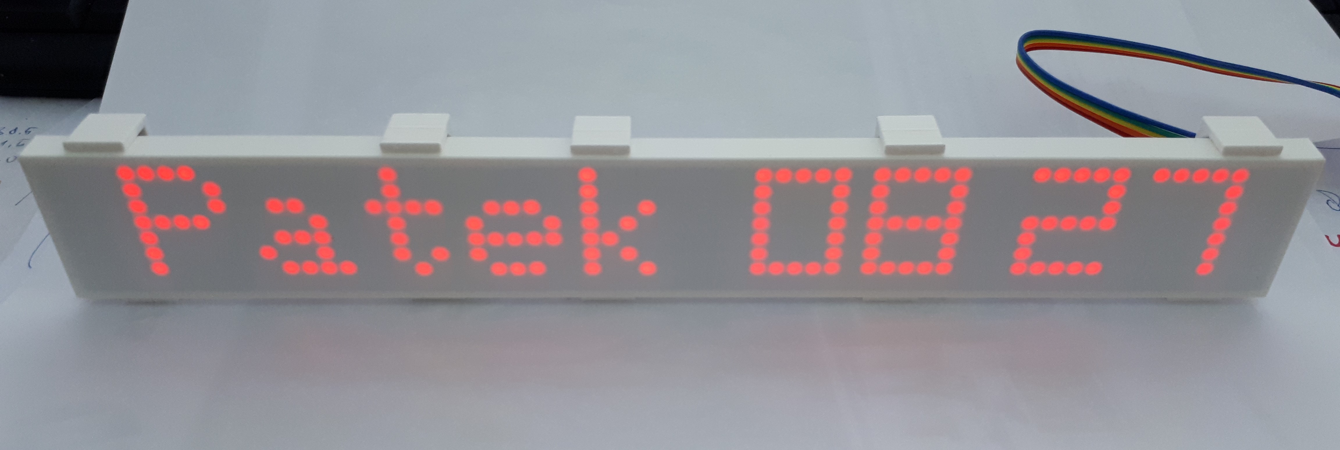 Dot matrix display Clock frame with shader by ProcAutSol | Download ...