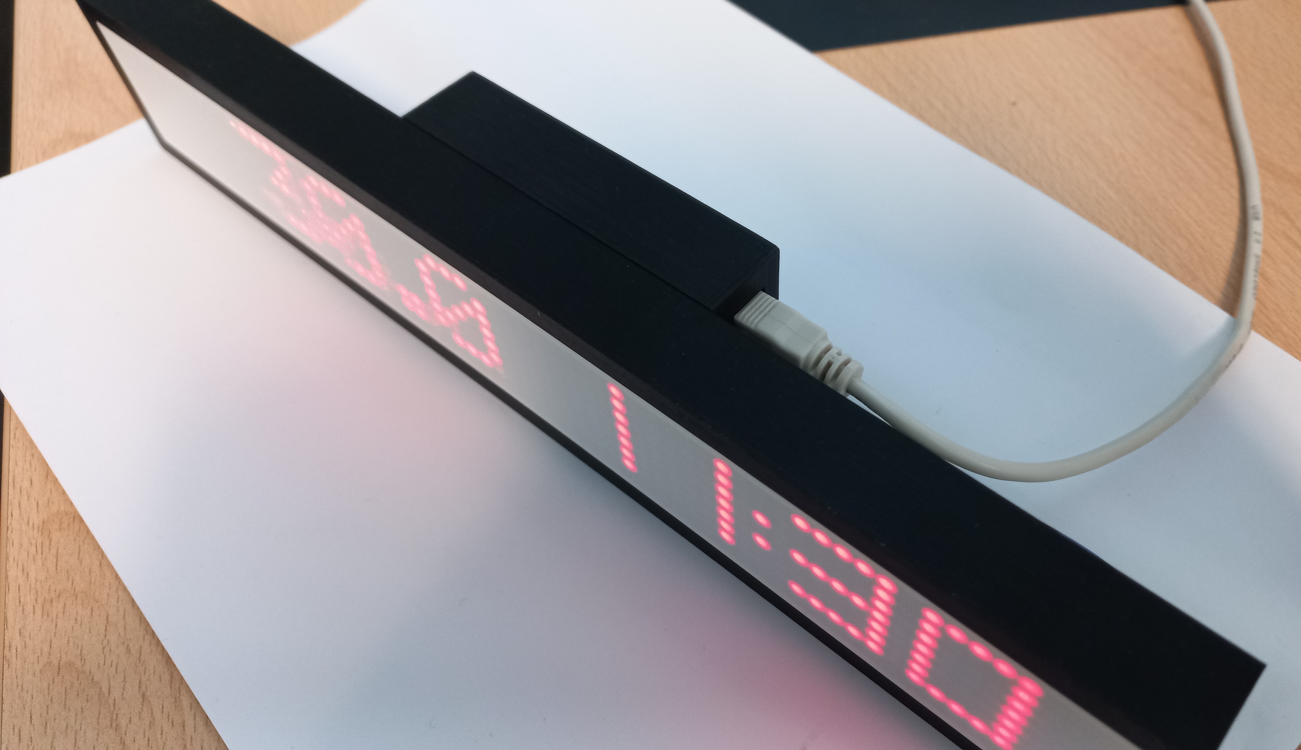 Dot matrix display Clock frame with shader by ProcAutSol | Download ...