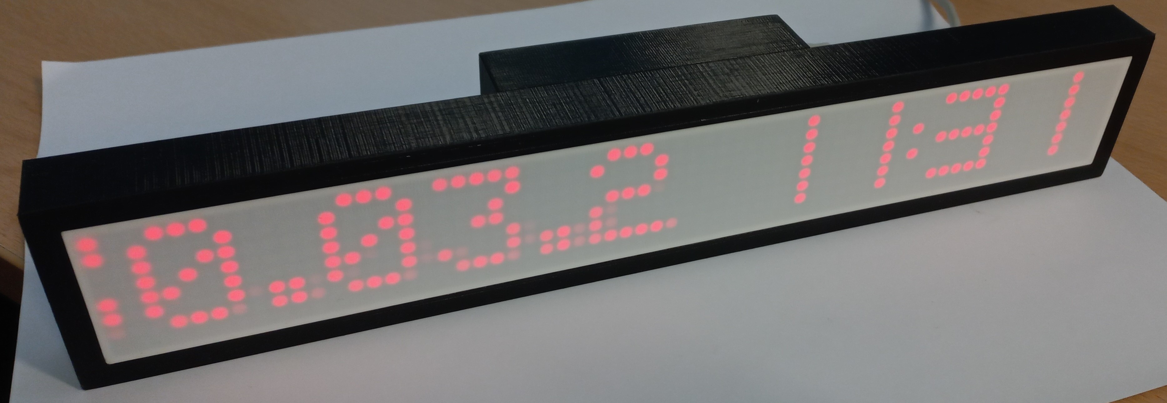 Dot matrix display Clock frame with shader by ProcAutSol | Download ...