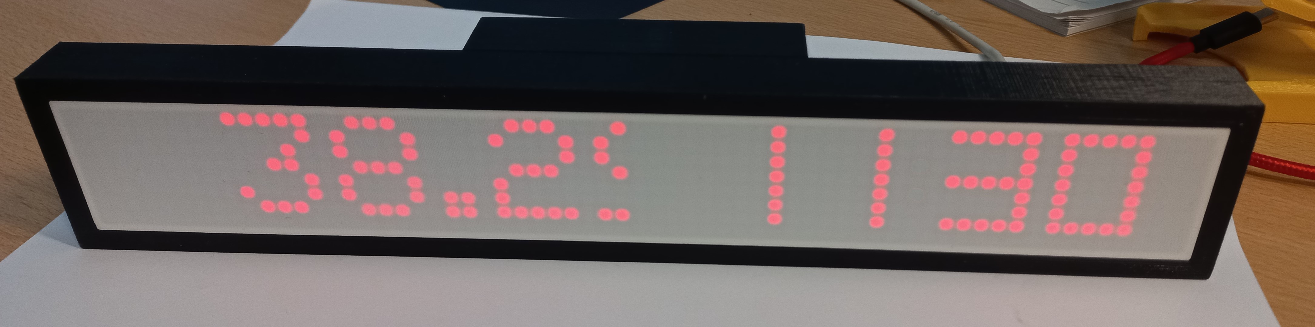 Dot matrix display Clock frame with shader by ProcAutSol | Download ...