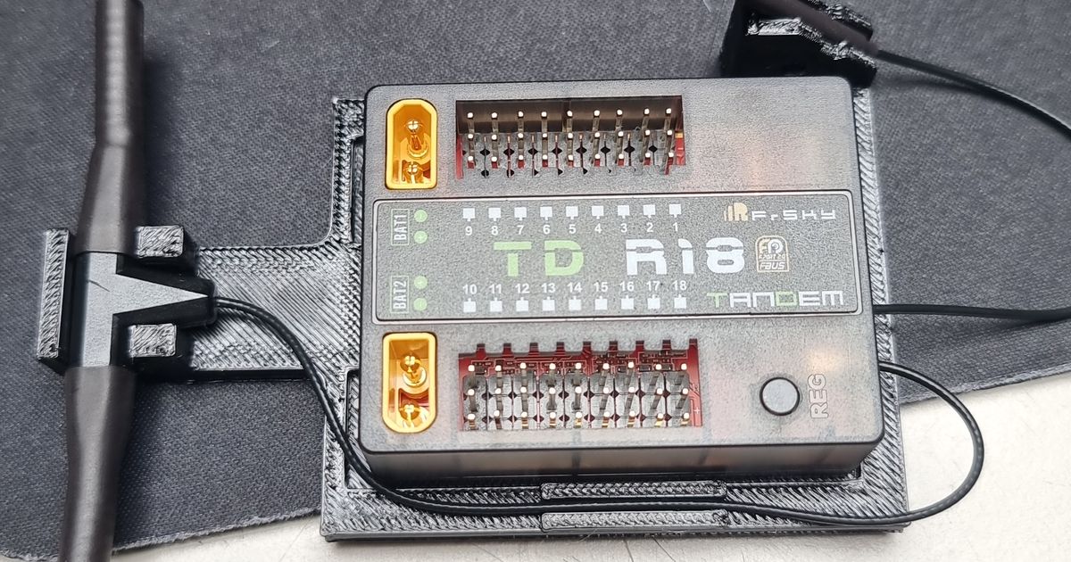 FRSKY TD R18 mount by rw | Download free STL model | Printables.com