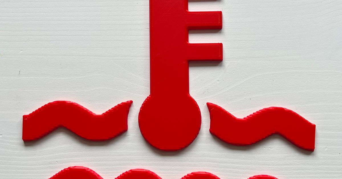 TEMP Symbol from car dash board by Ole Christensen | Download free STL ...