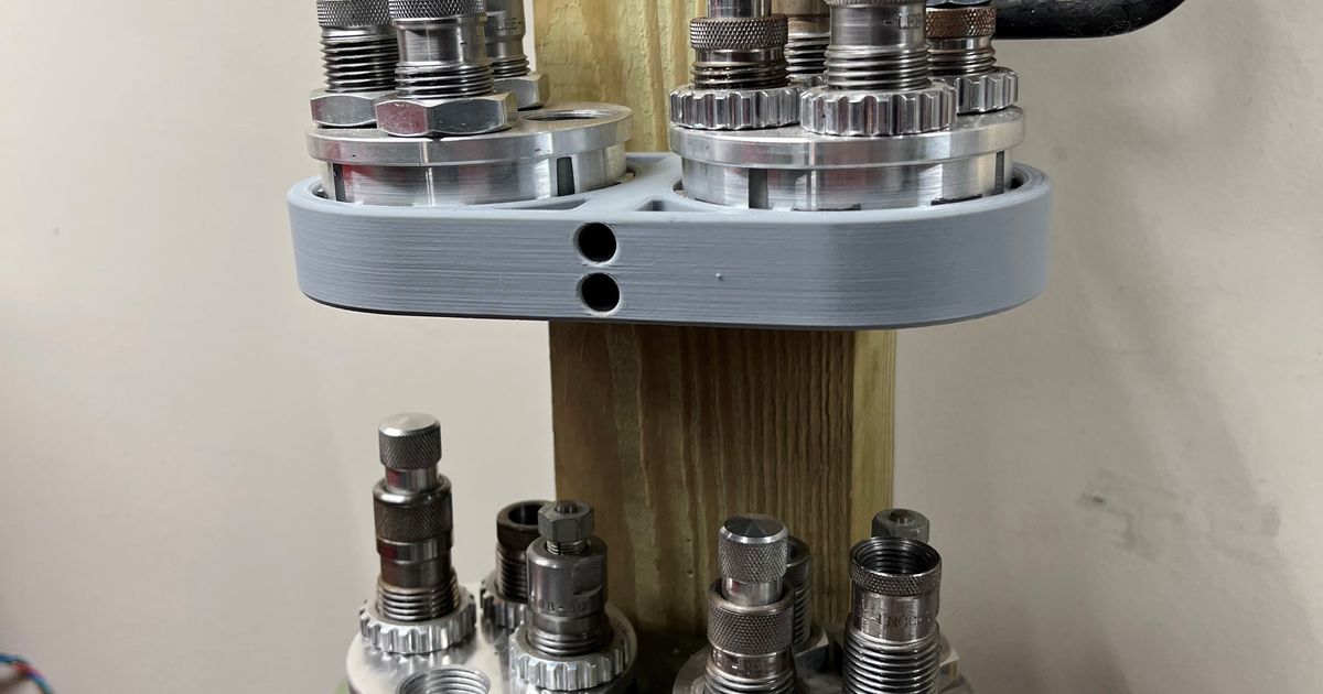 Lee 4 Hole Turret Holder by M1 Industries | Download free STL model ...