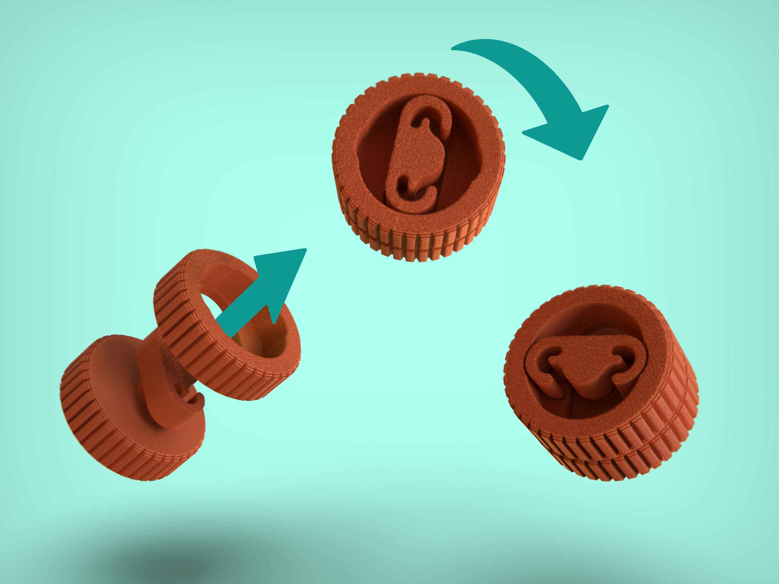 Rotating Lock Fidget Toy by The3Designer | Download free STL model ...