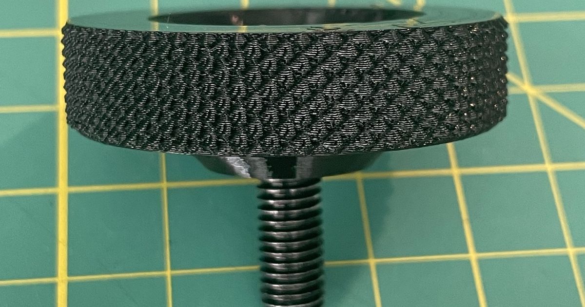 Knurled hand wheel for M8 bolt by Brauer | Download free STL model ...