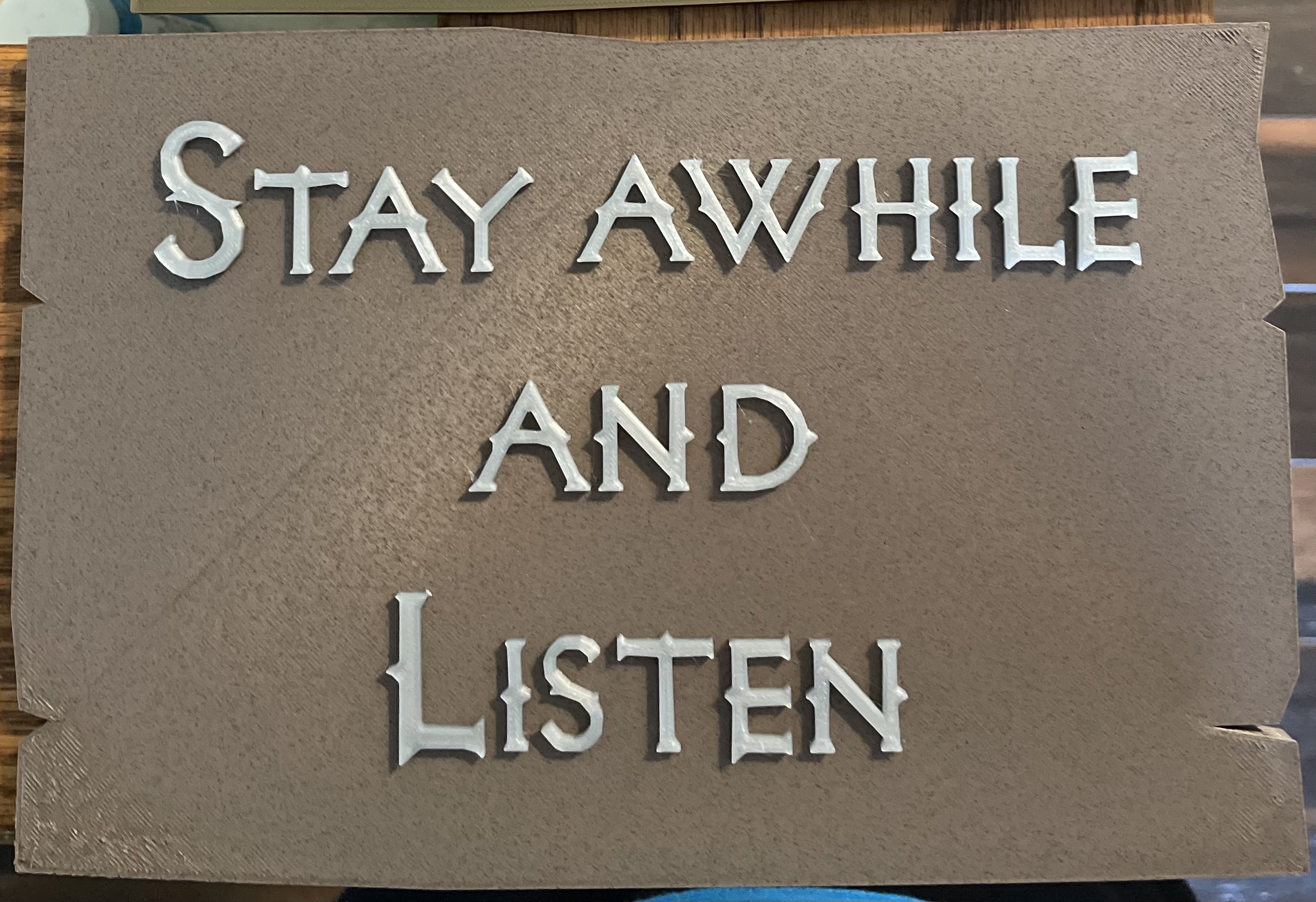 Diablo Deckard Cain Sign by Jabels | Download free STL model ...