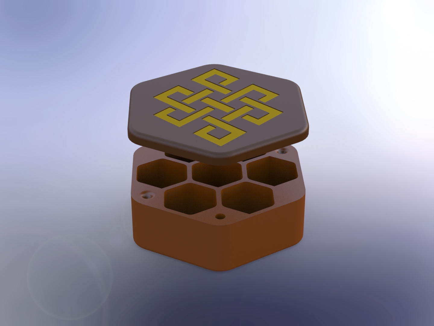 Dice Storage Hex Box by slavik kopanov | Download free STL model ...