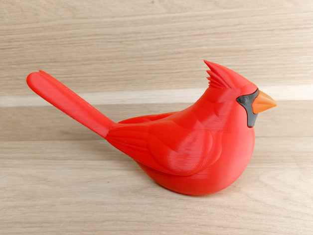 Sitting Northern Cardinal por GreenCopper | Descargar modelo STL ...
