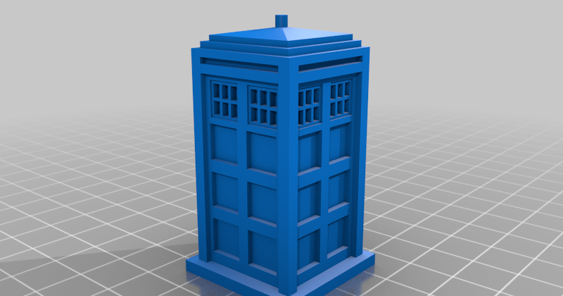 Tardis Extruder Knob by Dracrius | Download free STL model | Printables.com